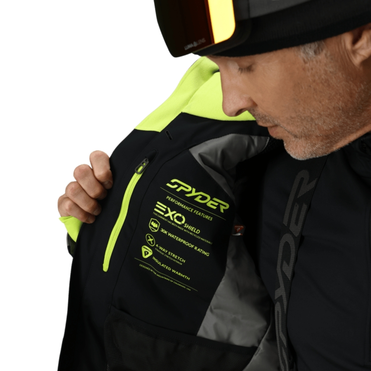 Spyder Mens Titan Jacket | Black | M | 192636672925