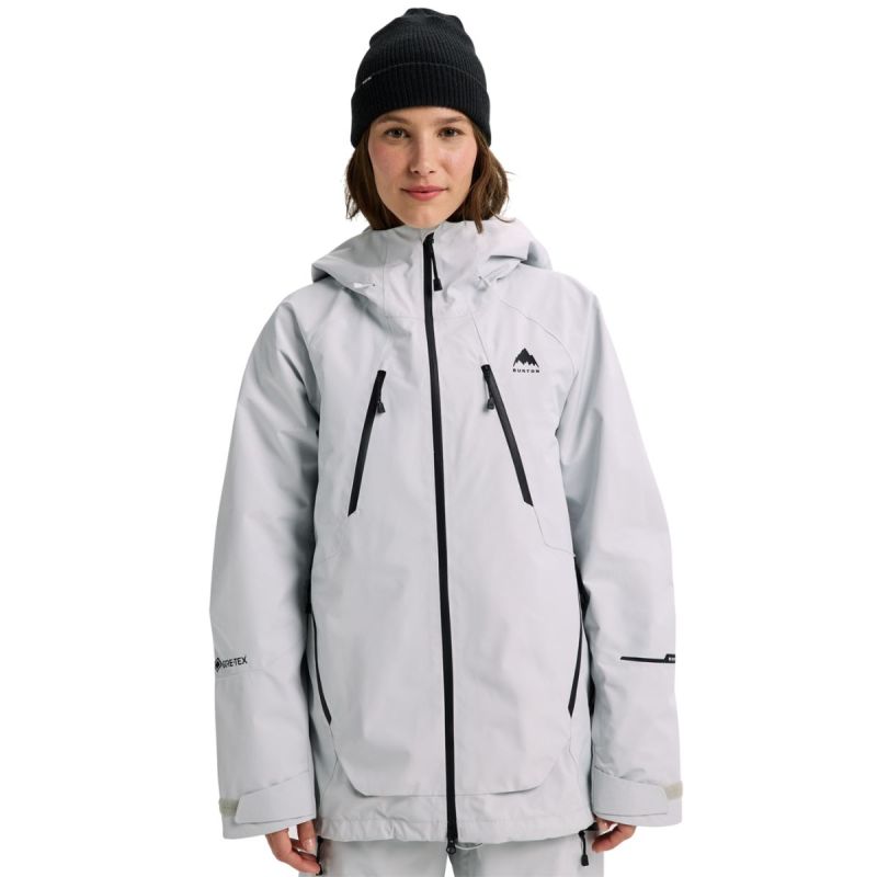 Burton Womens Reserve Gore-Tex 2L Jacket | 27O Gray Cloud | M ...