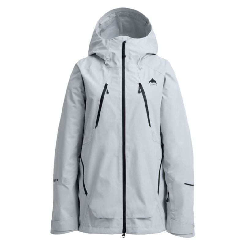 Burton Womens Reserve Gore-Tex 2L Jacket | 27O Gray Cloud | M ...